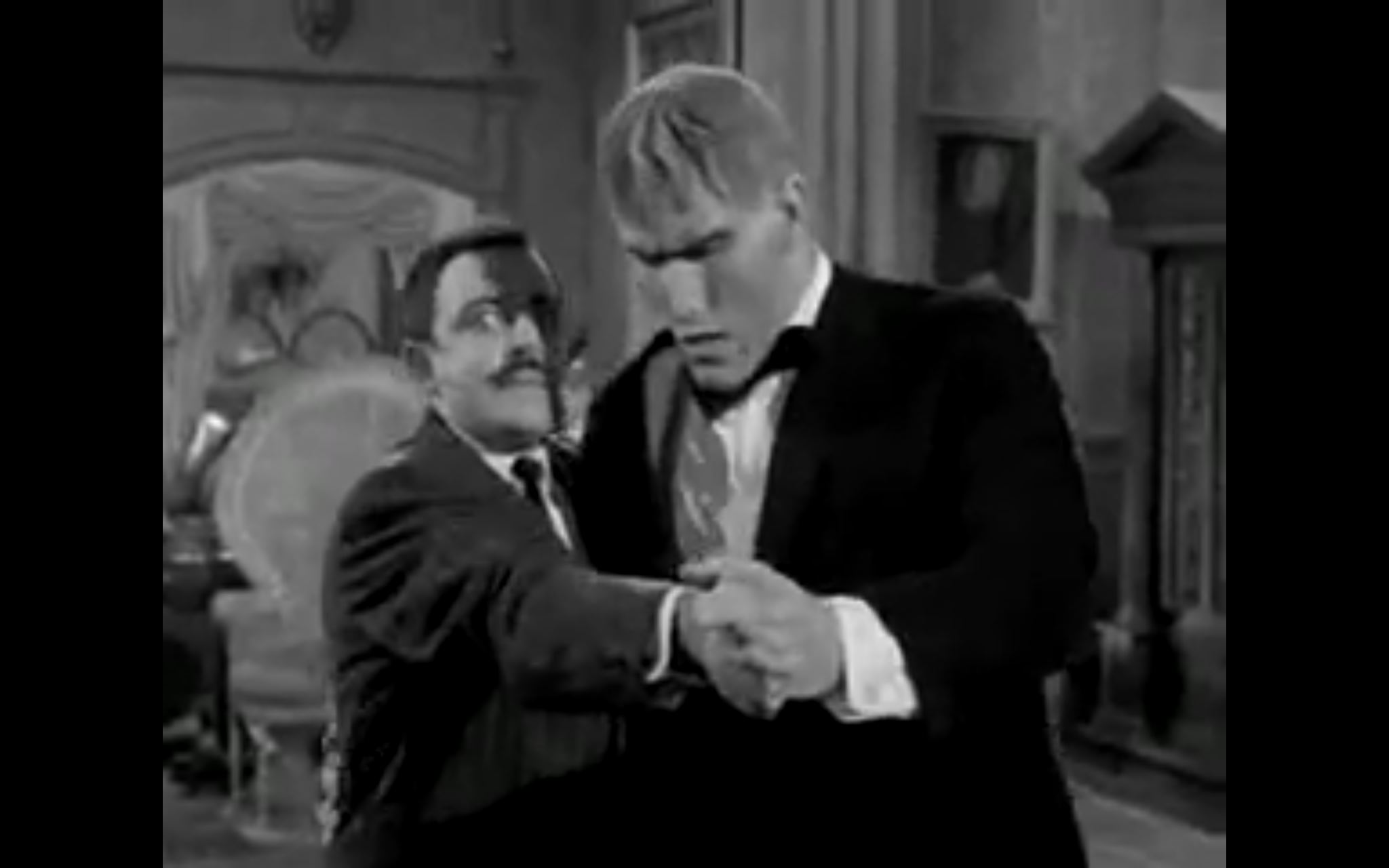 The Addams Family’s Gomez and Lurch Tango Lesson, US TV, c1965 | The ...